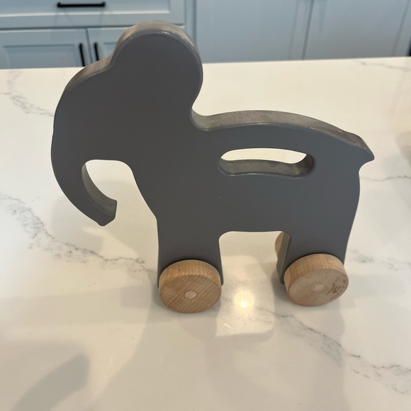 Manny + Simon | Toys | Manny Simon Wooden Push Elephant | Poshmark